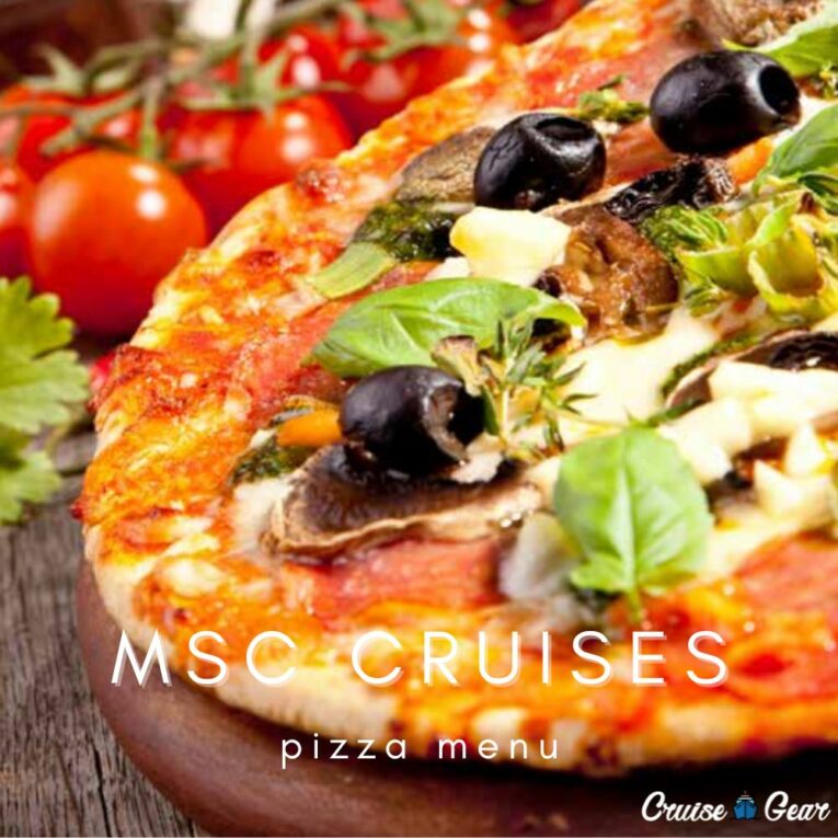 MSC Room Service Menus with Prices 2024 - Cruise Gear