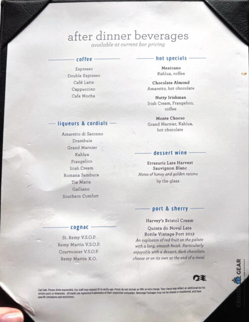 Princess Cruises Main Dining Room Menus & Recent Changes 2025 - Cruise Gear