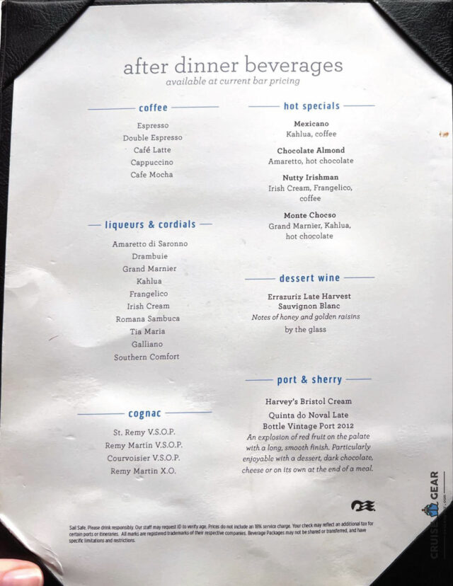 Princess Cruises Main Dining Room Menus & Recent Changes 2025 - Cruise Gear